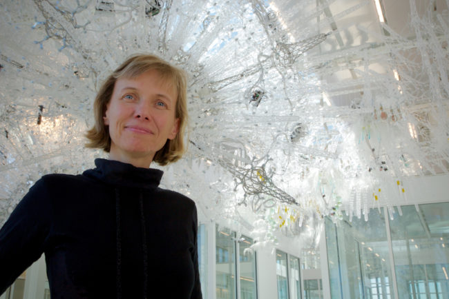 Katy Börner: Co-Creator of Dazzling ‘Sentient Sculpture’ in IU Luddy ...