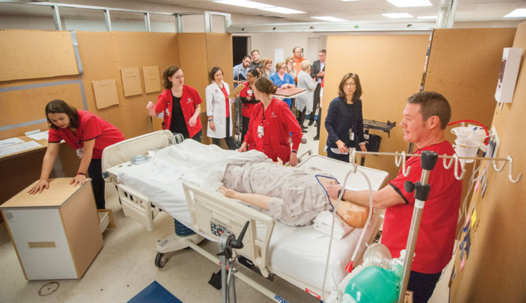 Dummy Cardboard Rooms Help in Designing New IU Health Hospital - Bloom ...